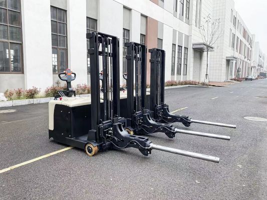 Polyurethane Tire Electric Pallet Stacker With Reach Air Shaft CE